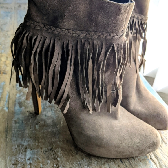 Charles David | Shoes | Vintage Fringe Heels | Poshmark